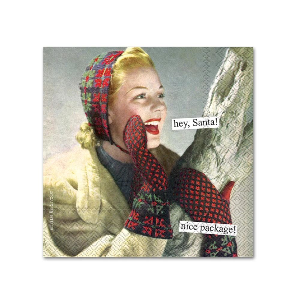 Anne Taintor napkins "nice package!" – ShopAtArtworks.com
