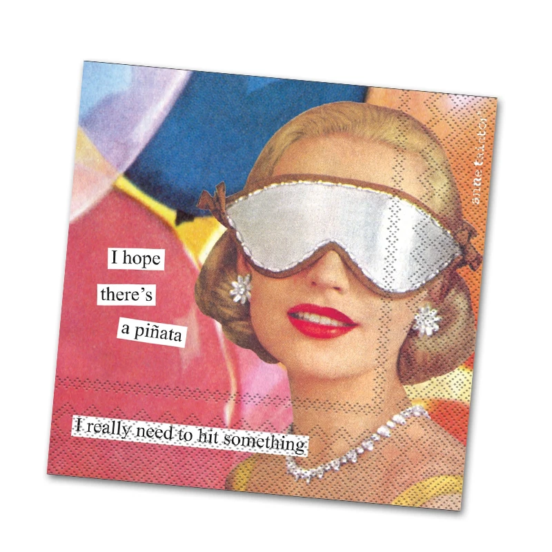 Anne Taintor Cocktail Napkins "pinata" – ShopAtArtworks.com
